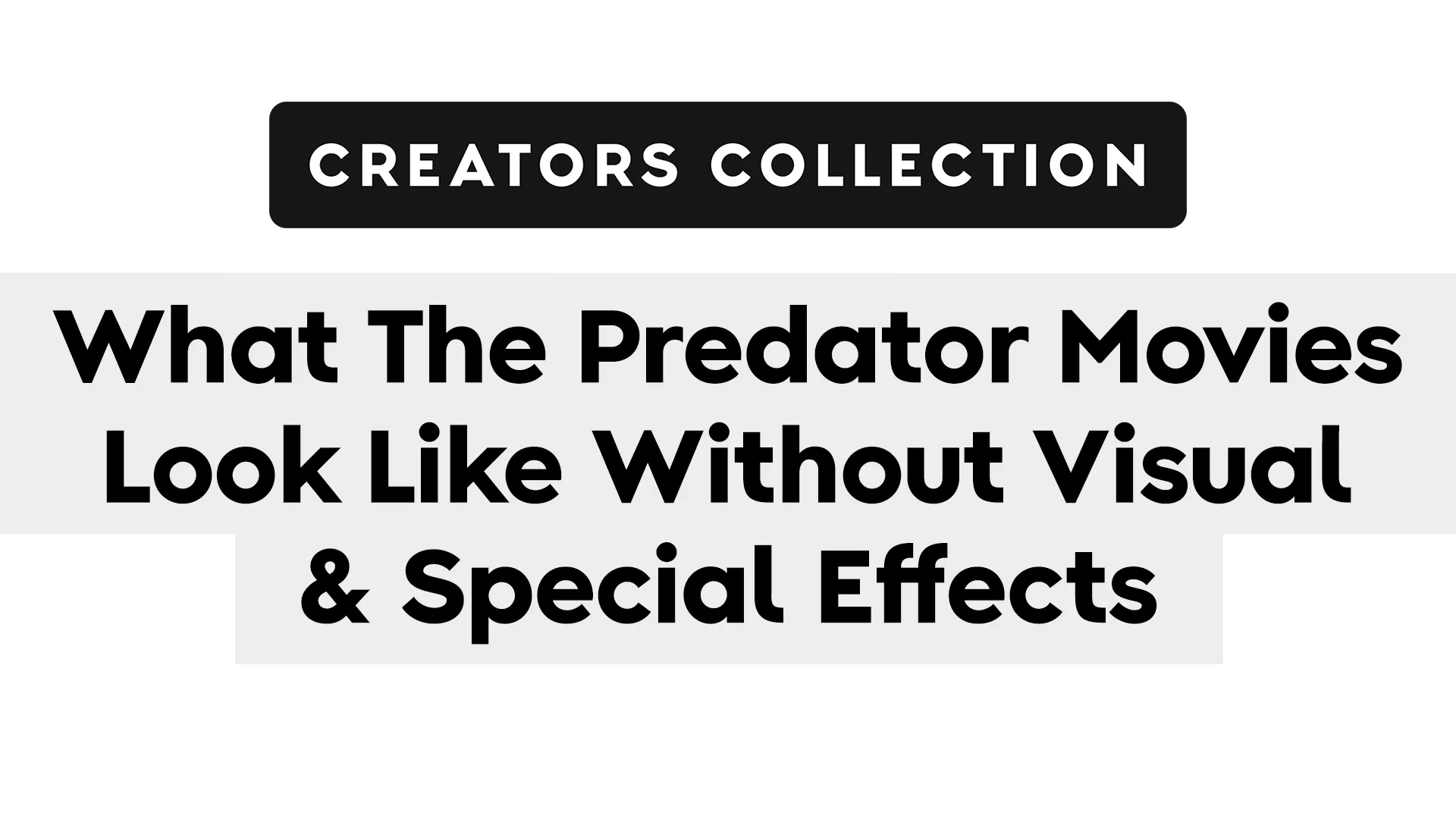 What The Predator Movies Look Like Without Visual & Special Effects ...