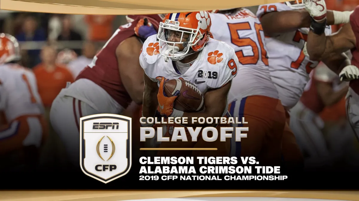 Ver 2019 CFP National Championship: Clemson vs. Alabama | Disney+